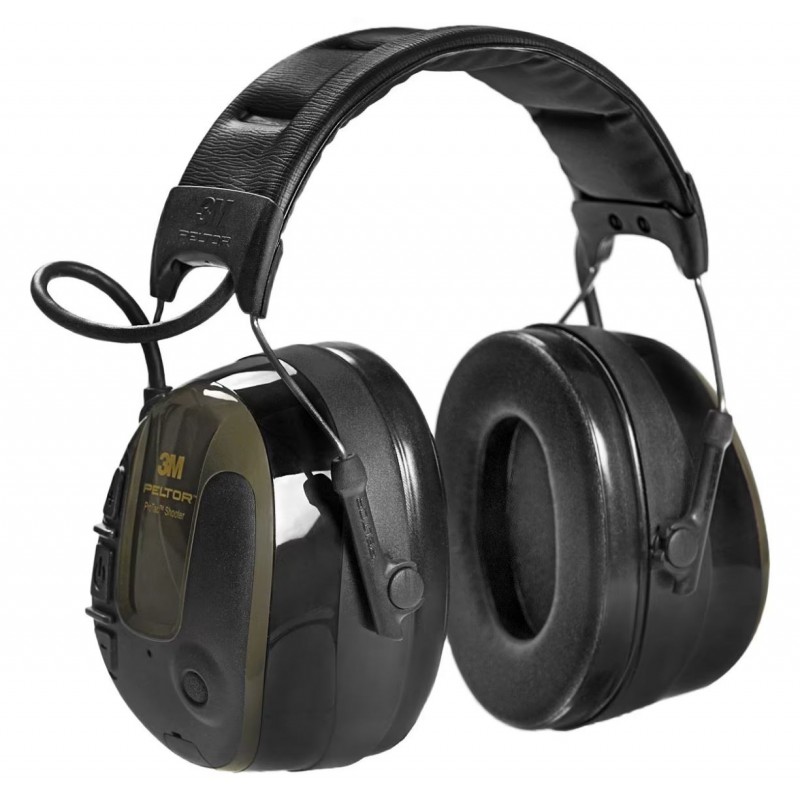 Aktywne ochronniki słuchu 3M Peltor Protac Shooter SNR 32 dB - zielone